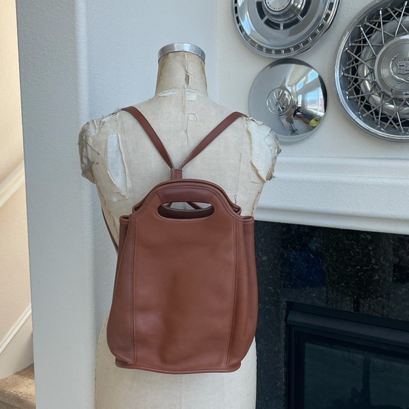 Coach | Bags | Vintage Coach Drawstring Backpack Tan Leather | Poshmark